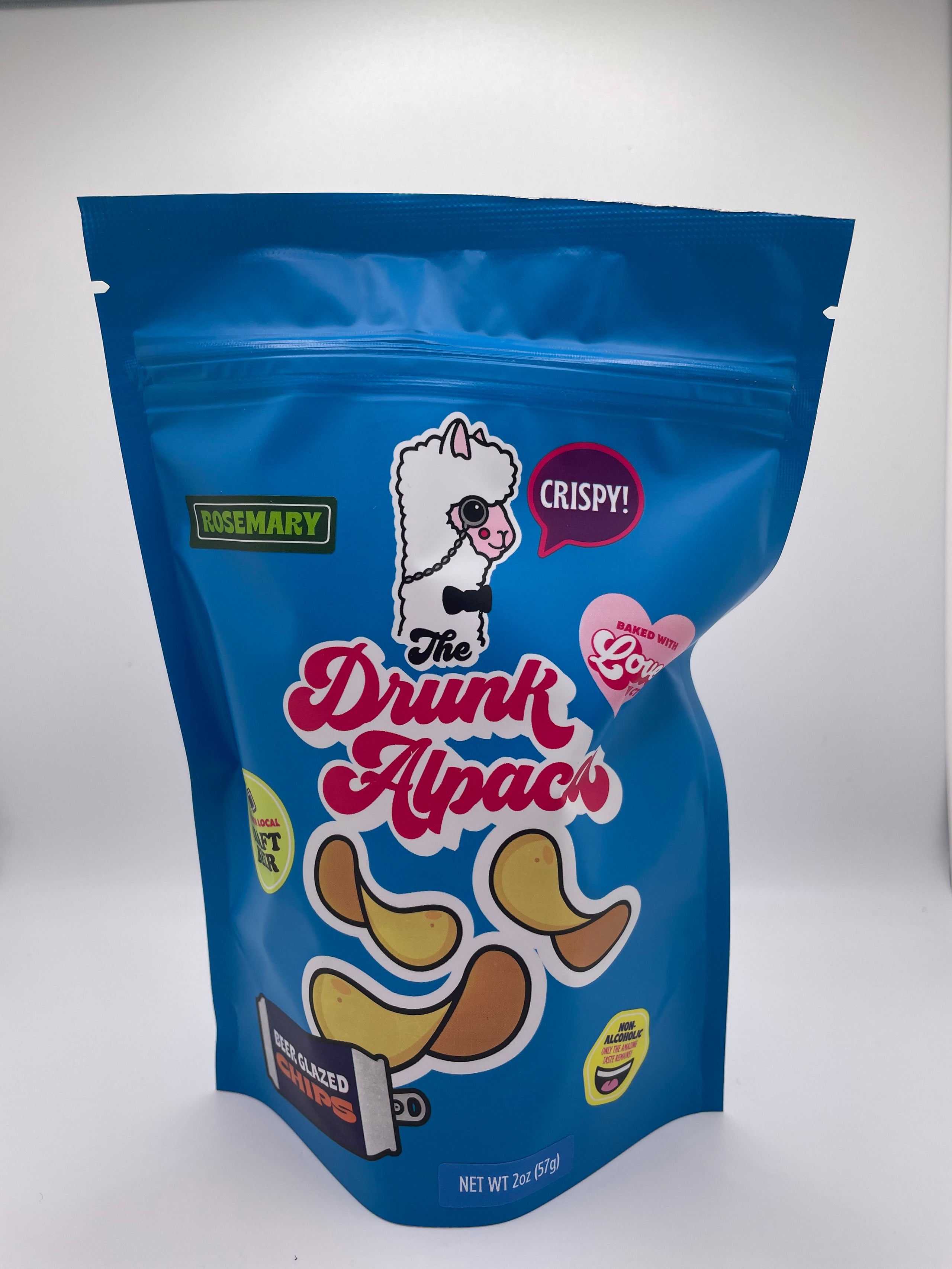 Rosemary Beer Glazed Potato Chips | The Drunk Alpaca